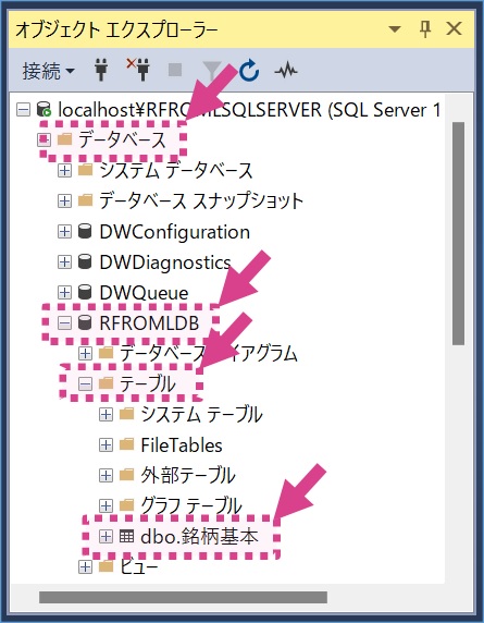 【SQL Srever】データベース作成手順とテーブル作成手順